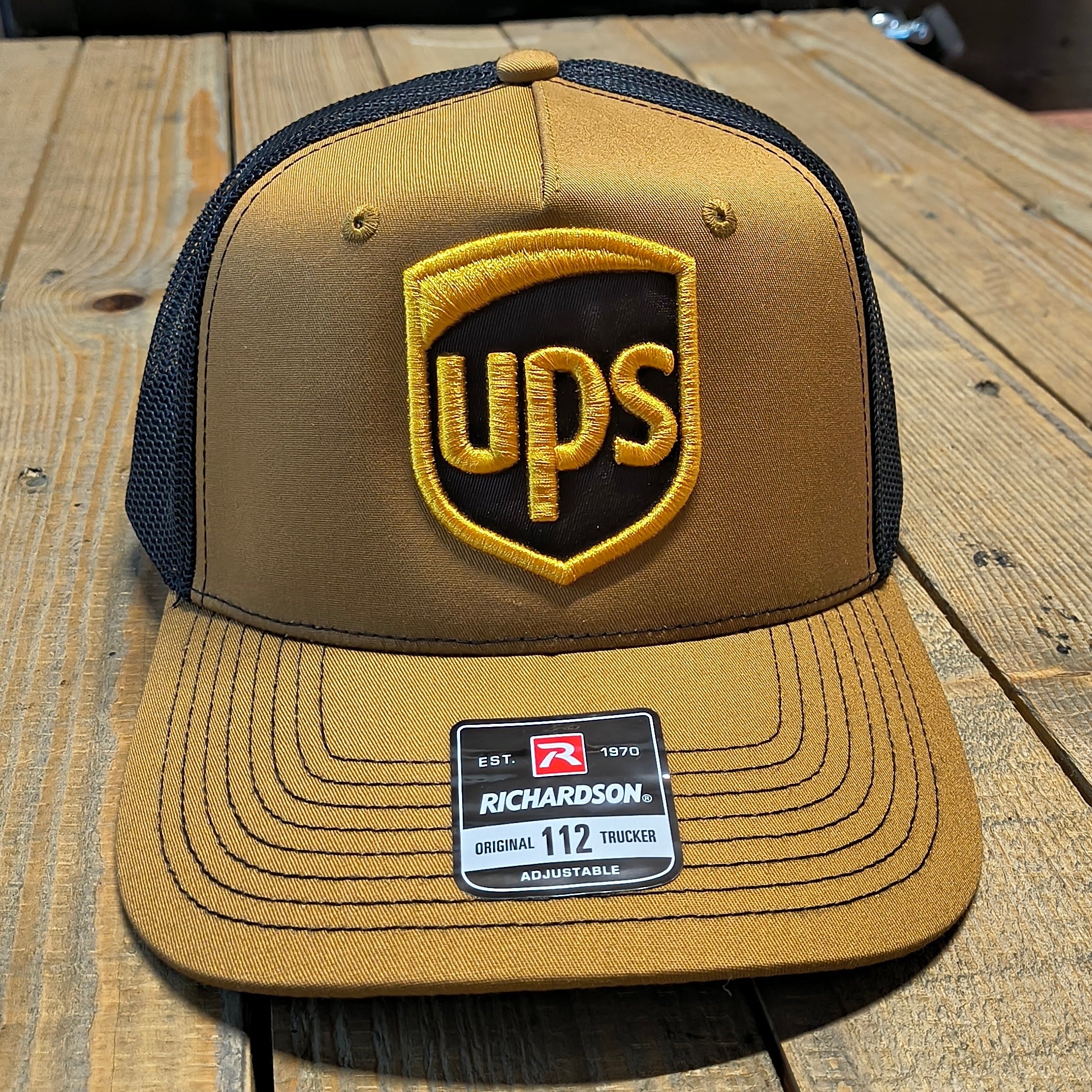 Premium UPS Trucker Cap – Richardson 112 with 3D Embroidery | Advanced ...